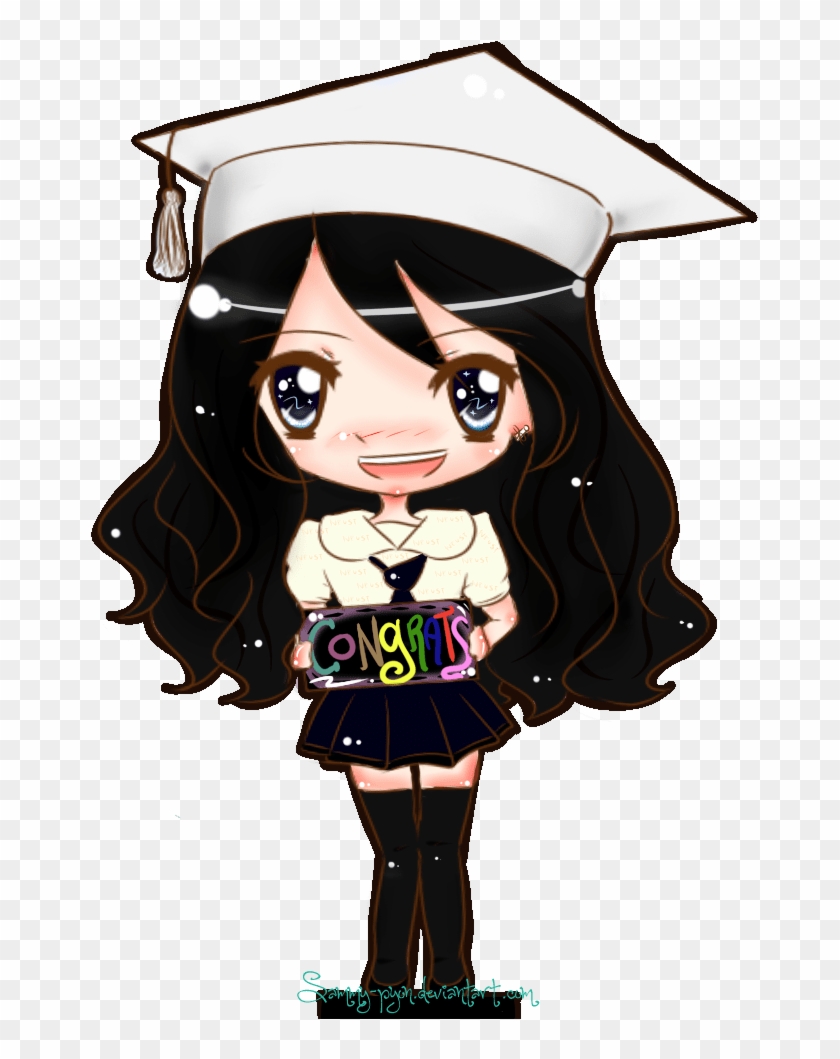Graduation Girl Drawing