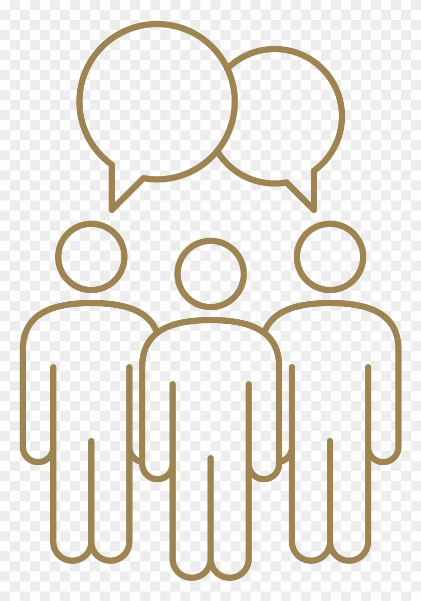 Icon Of A Group Of People Talking, HD Png Download - 764x1119(#324369 ...
