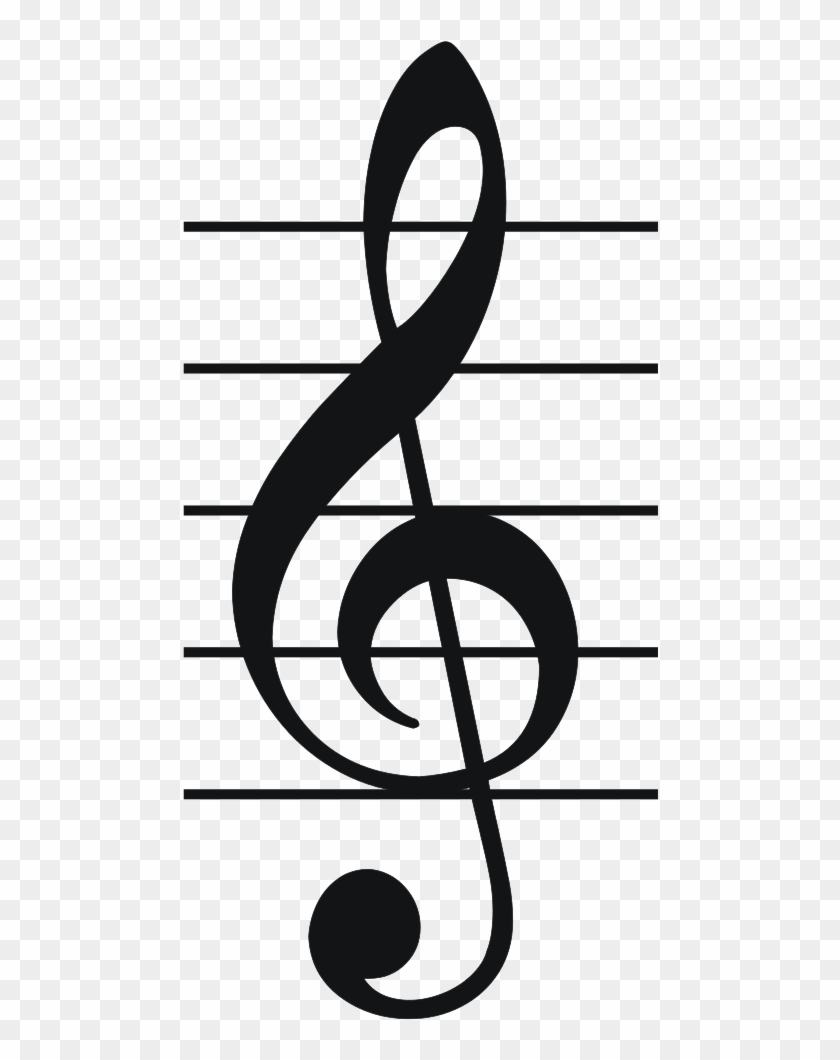 File - Treble Clef - Svg - Treble Clef, HD Png Download - 522x1024 ...