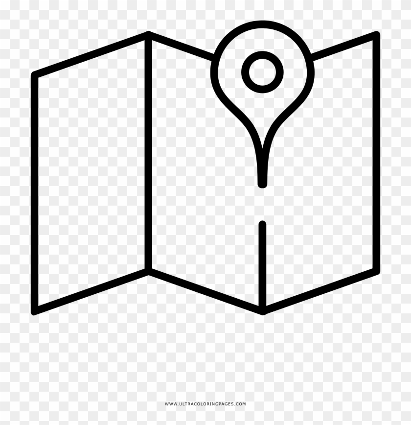 Map Marker Coloring Page - Icon, HD Png Download - 1000x1000(#3200309 ...