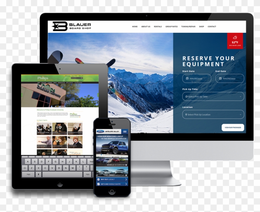 Responsive Website Design - Tablet Computer, HD Png Download - 1008x777 ...
