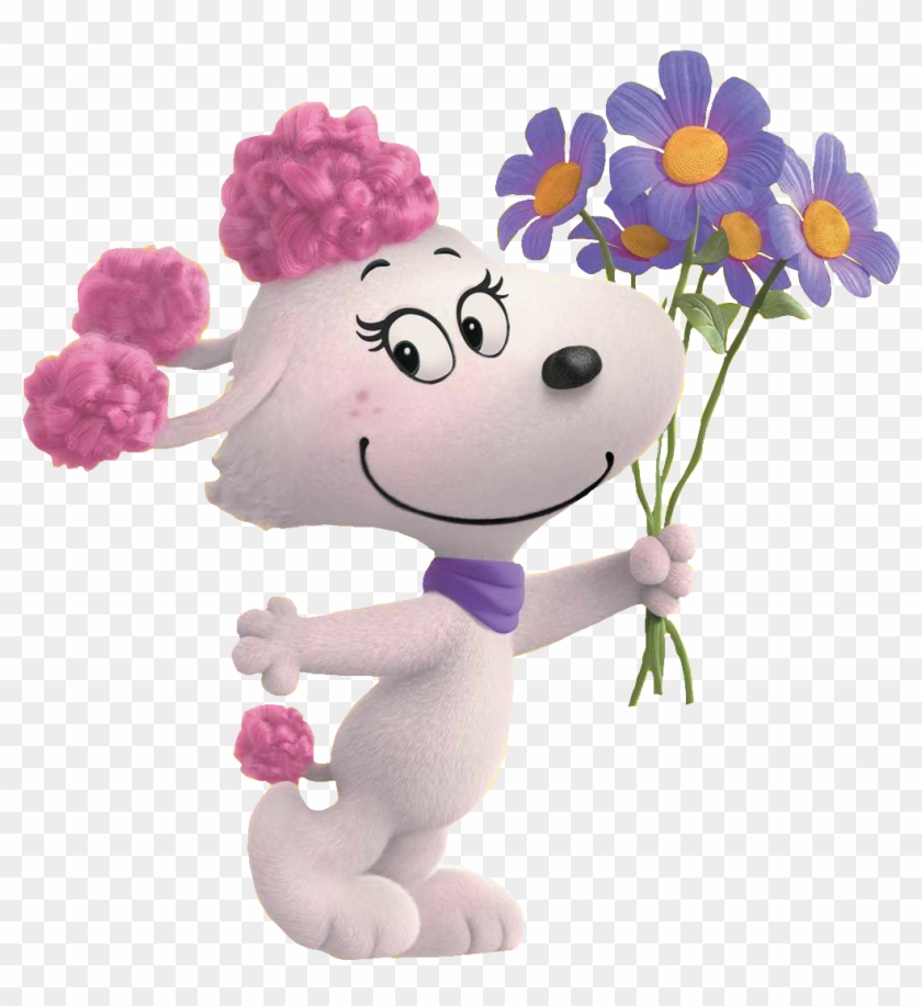 Image Fifi With Holding A Purple Flowers - Fifi Peanuts Movie, HD Png ...