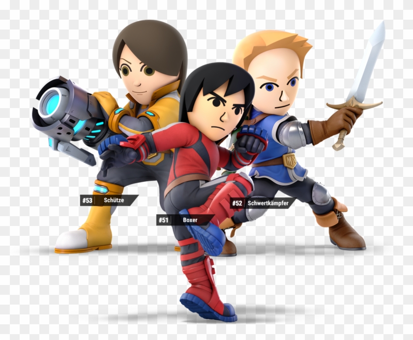 Super Smash Brothers Ultimate - Super Smash Bros Ultimate Mii Fighters, HD Png Download ...