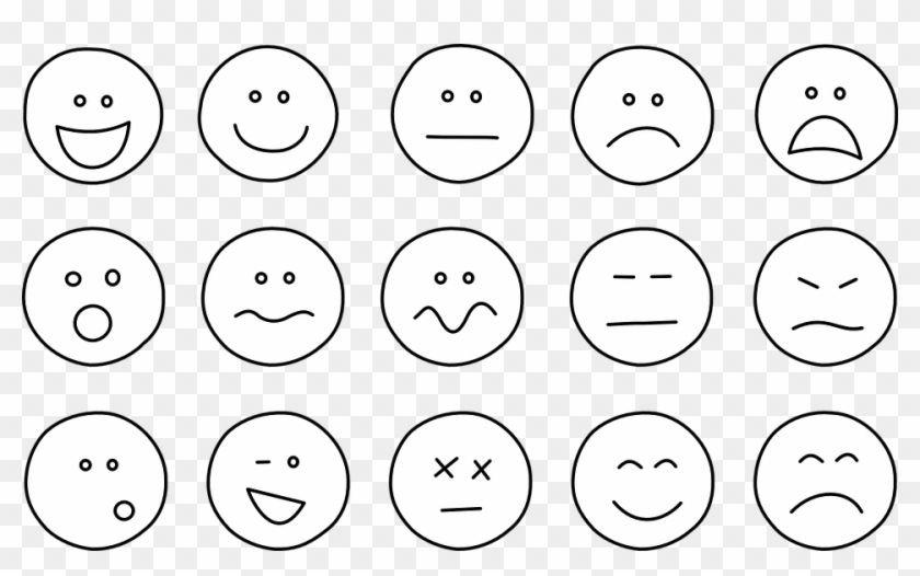 Emoticons Smiley Smilies Simple Set Emotions - Emotions Public Domain ...