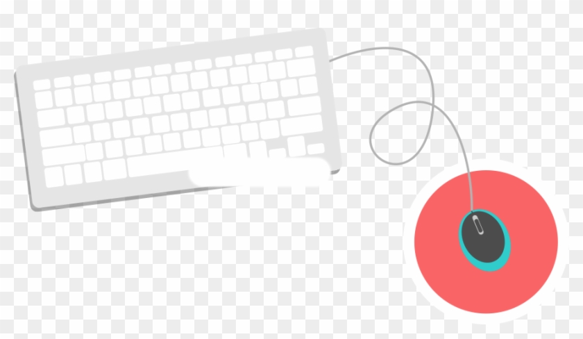 Keyboard - Circle, HD Png Download - 901x481(#3263991) - PngFind