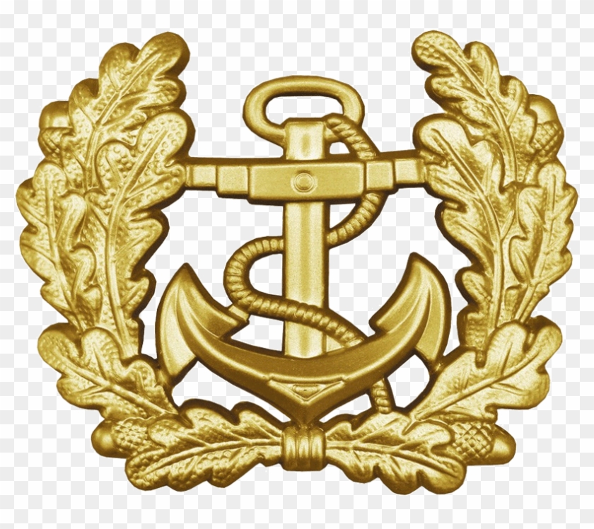 Bw Schirmmütze Marine Gold - Anker Marine Bundeswehr, HD Png Download ...
