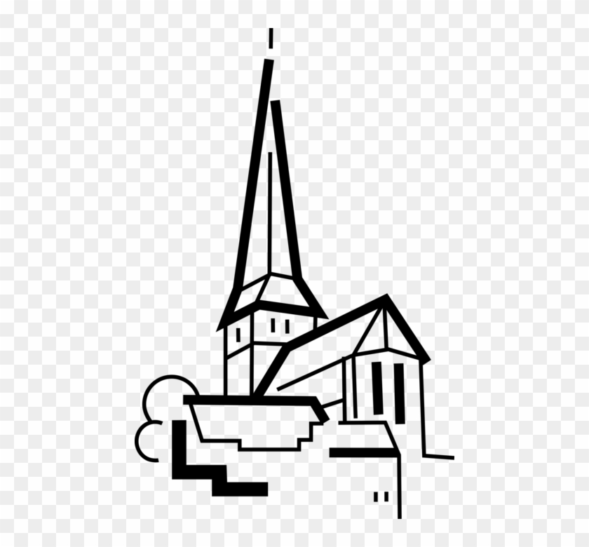 Church With Spire Map Symbol