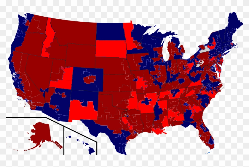 Us House Healthcare Map - 2010 House Elections, HD Png Download ...
