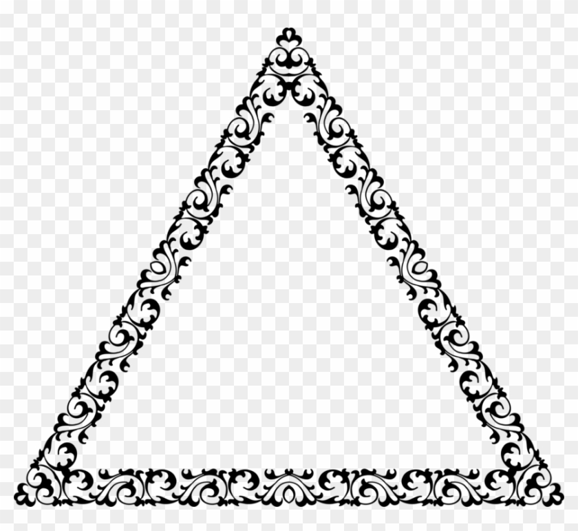 Picture Frames Triangle Decorative Arts Abstract Art - Triangle, HD Png ...