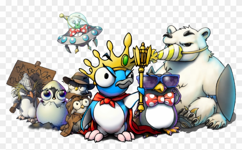 Penguin Slap Crew - Cartoon, HD Png Download - 1024x597(#3306549) - PngFind