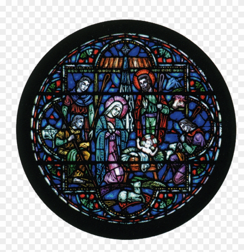 The Circular Rose Window In The West End Of The Main - Stained Glass ...
