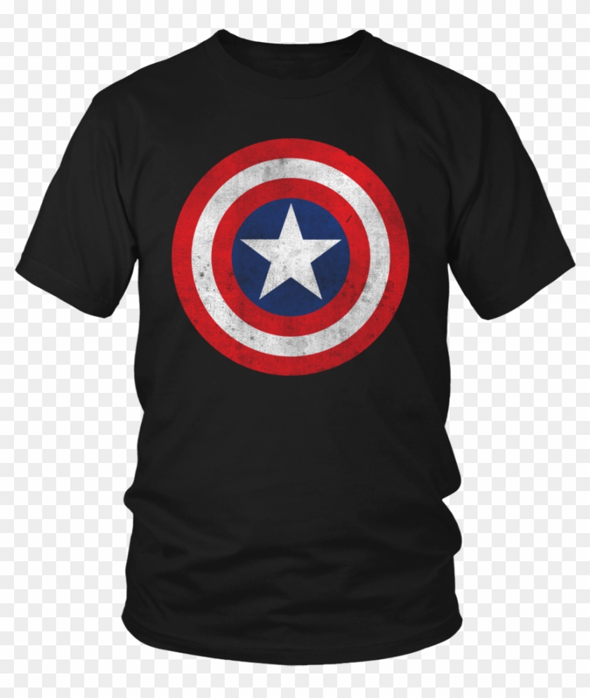Distressed Vintage Captain America Shield Tshirt Gift - Under Armour ...