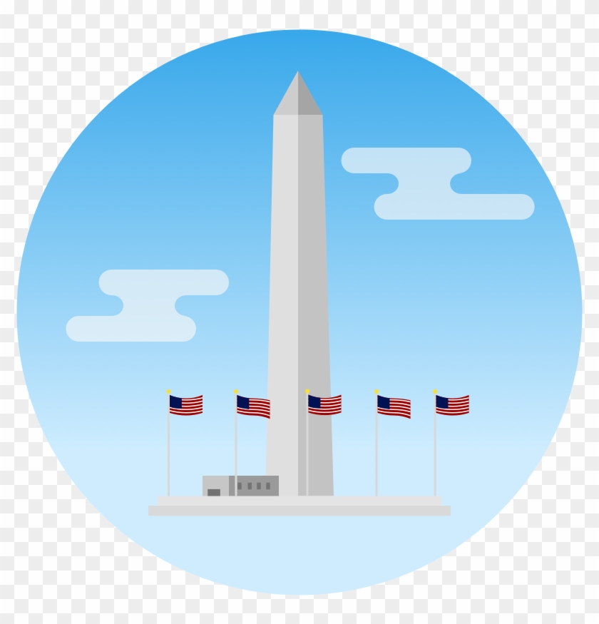 Washington Monument No Background, HD Png Download - 850x850(#3338095 ...