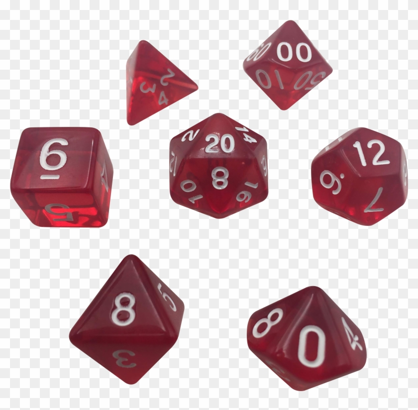 Red Translucent Color - Transparent Dice Set Png, Png Download ...