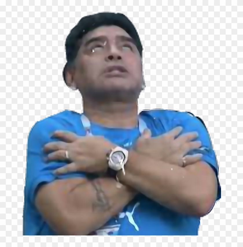 Maradona Sticker - Diego Maradona Celebration Argentina Nigeria, HD Png ...