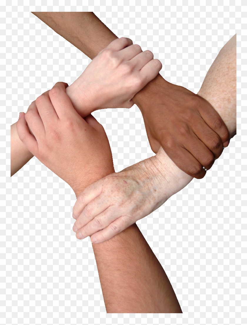 Hands Together - Linked Hands, HD Png Download - 768x1024(#3348165 ...