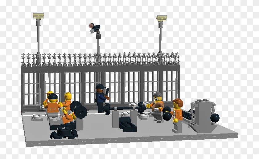 Lego Prison Yard - Lego Prison, HD Png Download - 769x600(#3369559 ...
