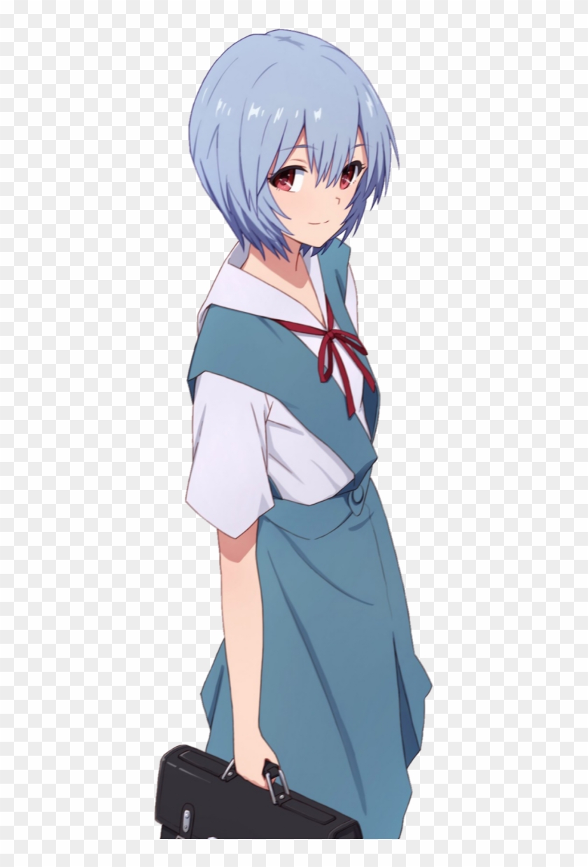 Cirno , - Rei Neon Genesis Evangelion Fan Art, HD Png Download ...