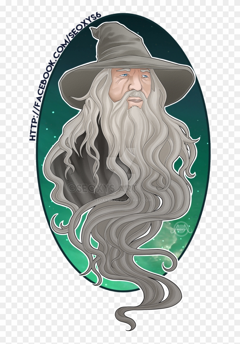 Mithrandir By Seoxys - Gandalf Draw, HD Png Download - 685x1165 ...
