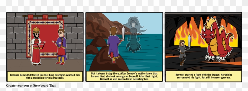 Beowulf - Cartoon, HD Png Download - 1164x385(#3385105) - PngFind