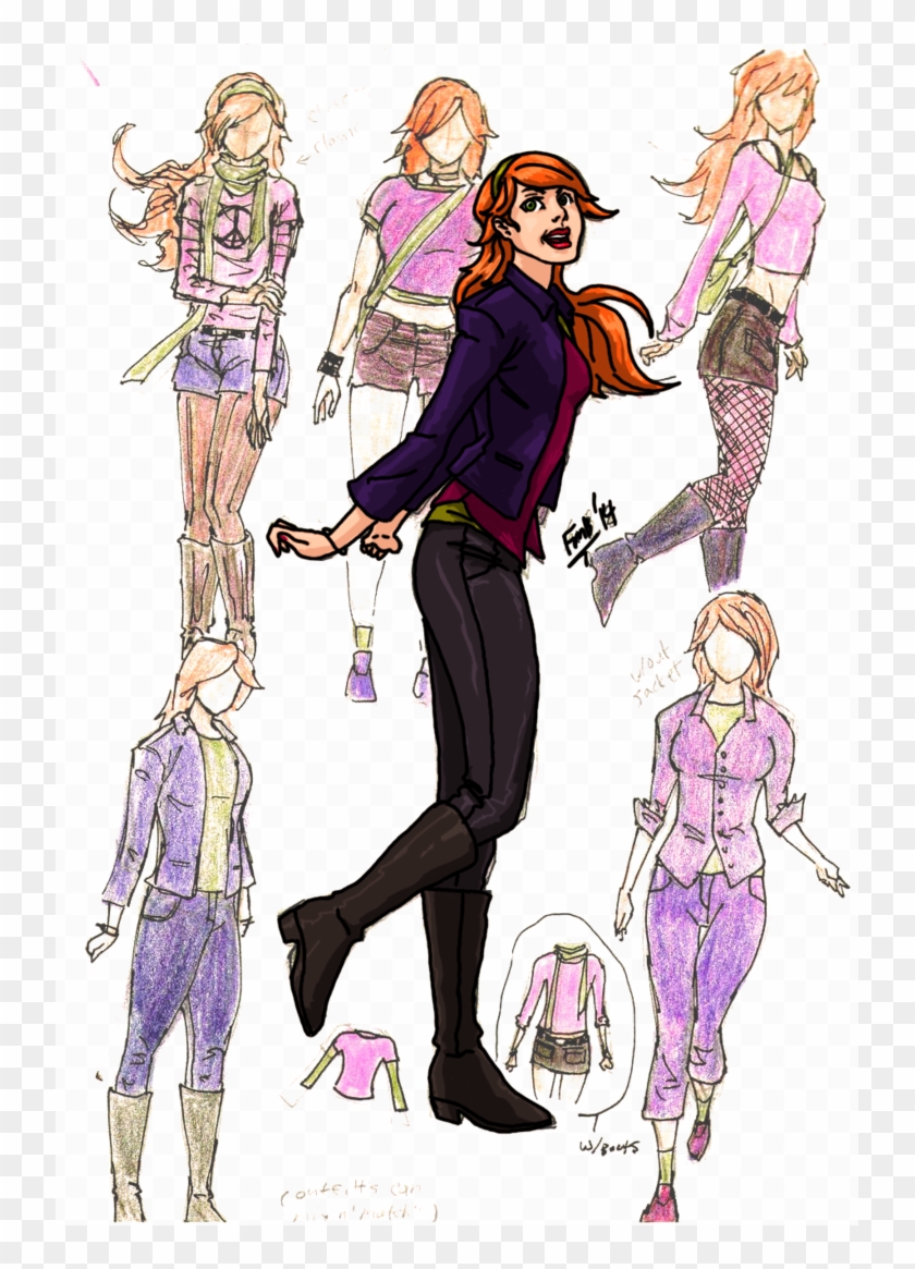 Daphne By Kyomusha On Deviant Art - Cartoon, HD Png Download - 737x1085 ...