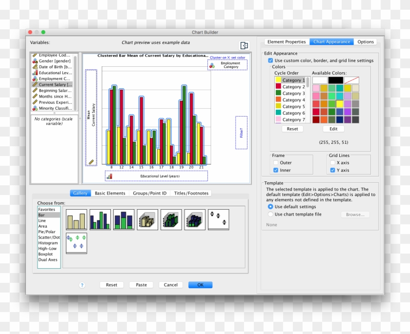 Chartbuilder Ui - Spss 16, HD Png Download - 2408x1852(#3393983) - PngFind
