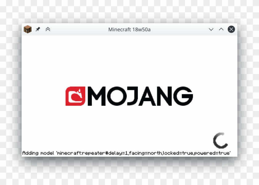 This Mod Adds A Customizable Loading Animation To The - Mojang, HD Png ...