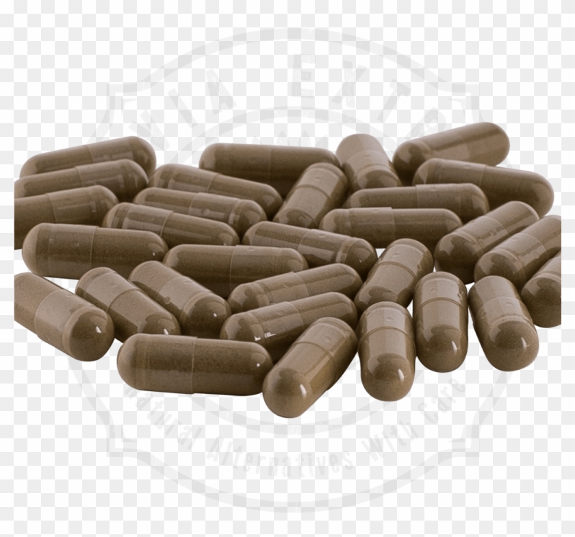 Kratom Kaps Capsules Pics - Brown Powder In Capsule, HD Png Download ...