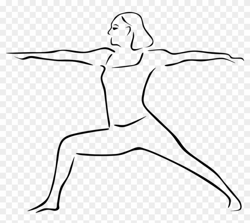 Yoga Clip Asana - Drawing Of Yoga Poses, HD Png Download - 853x720 ...