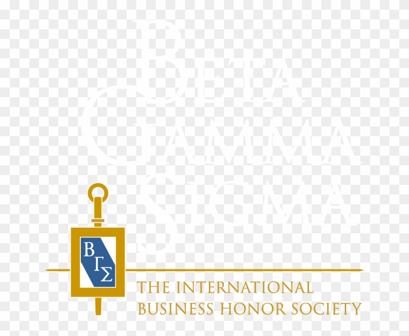 Stacked Clear Logo White - Beta Gamma Sigma Honor Society, HD Png ...