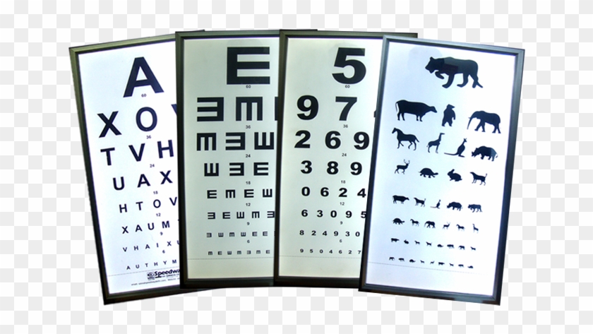 Snellen Distant Vision Led Charts Plastic - Augentest Online, HD Png ...
