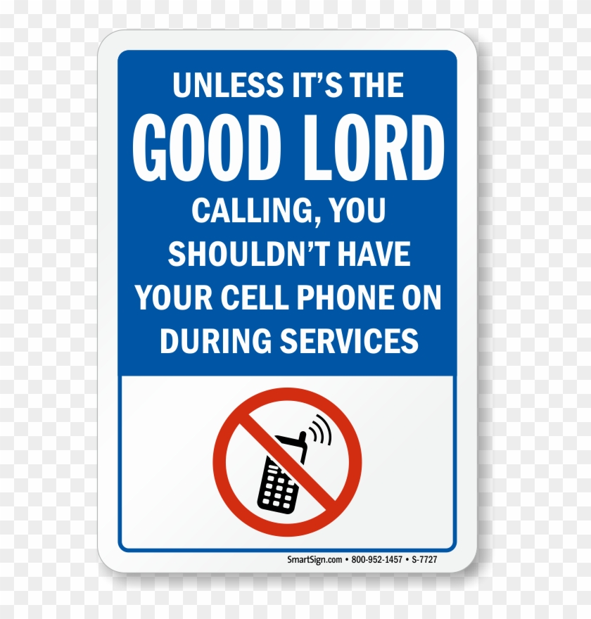 No Cell Phone In Church Signs - No Cell Phone In Church, HD Png ...