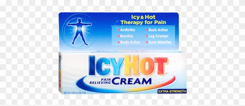 Icy Hot Extra Strength Pain Relieving Cream - Graphic Design, HD Png ...