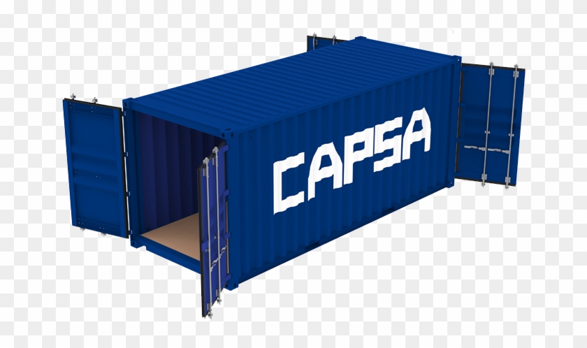 20 Dry Double Door - Shipping Container, HD Png Download - 768x628 ...