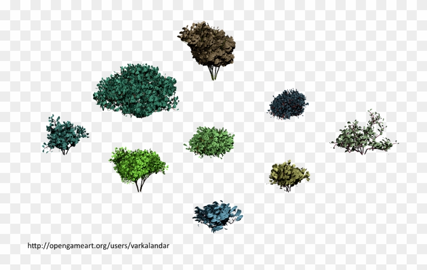 Hjm Bushes 01 Alpha - Isometric Bush, HD Png Download - 800x564(#355431 ...
