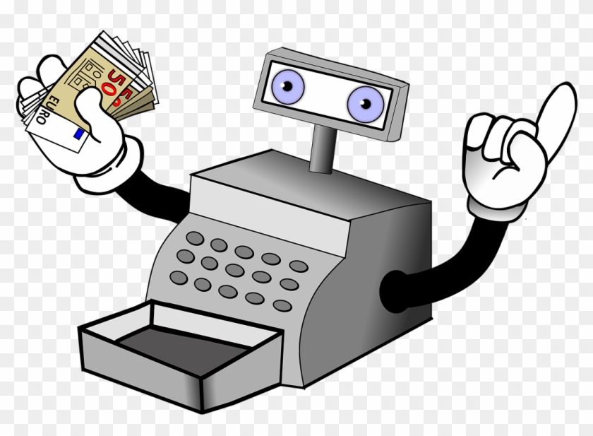Cash Machines Clip Art Sell - Cash Register Animasi Png, Transparent ...