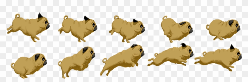 Forget The Gifs Here's A Behind The Scenes, Hand-drawn - Pug Dog Sprite ...