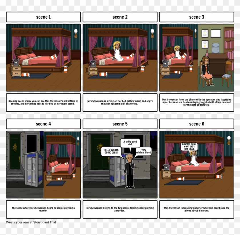 Sorry Wrong Number Storyboard Romeo And Juliet Act 4 Scene 5 Hd Png Download 1164x1086