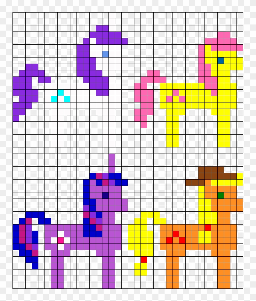 8 Bit Mlp Fim Rarity Fluttershy Twilight Sparkle And - Mlp 8 Bit, HD ...