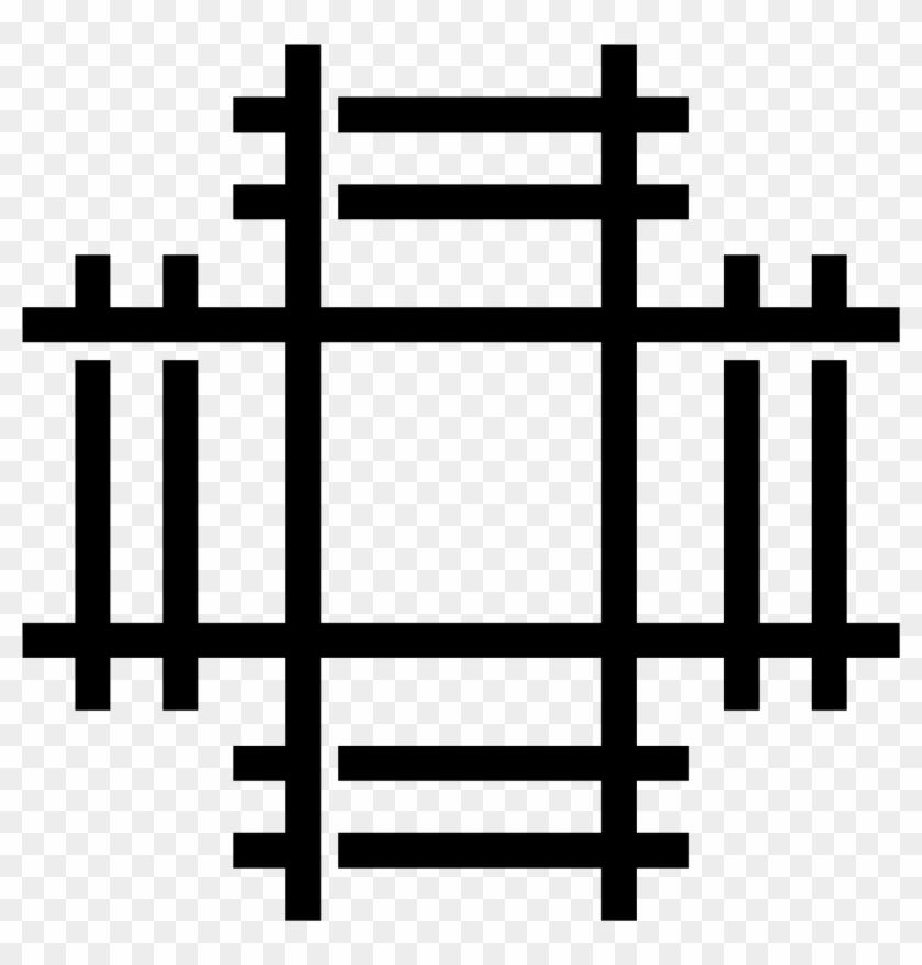 Train Tracks Icon - Railroad Tracks Symbol, HD Png Download - 1600x1600 ...