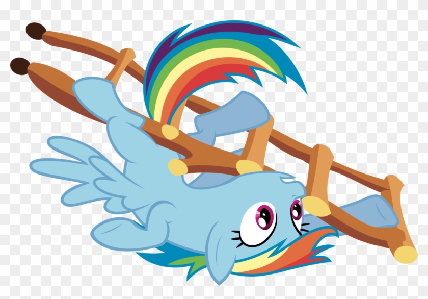 Relaxingonthemoon, Ladder, Rainbow Crash, Rainbow Dash, - Transparent ...