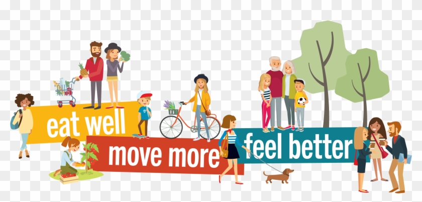 Eat Well Move More Feel Better Image - Rb, HD Png Download - 2820x1239 ... Eat Well Move More Feel Better Image - Rb, HD Png Download - 2820x1239 ...