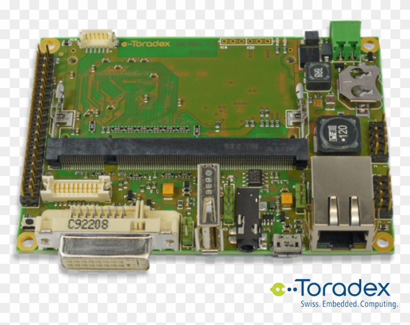Cpu Toradex Iris Carrier Board - Electronic Component, HD Png Download ...