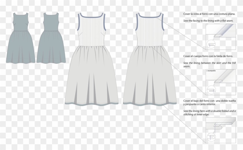 3-12 Forro Prenda Forrada Lining Garment Confeccion - Cocktail Dress ...