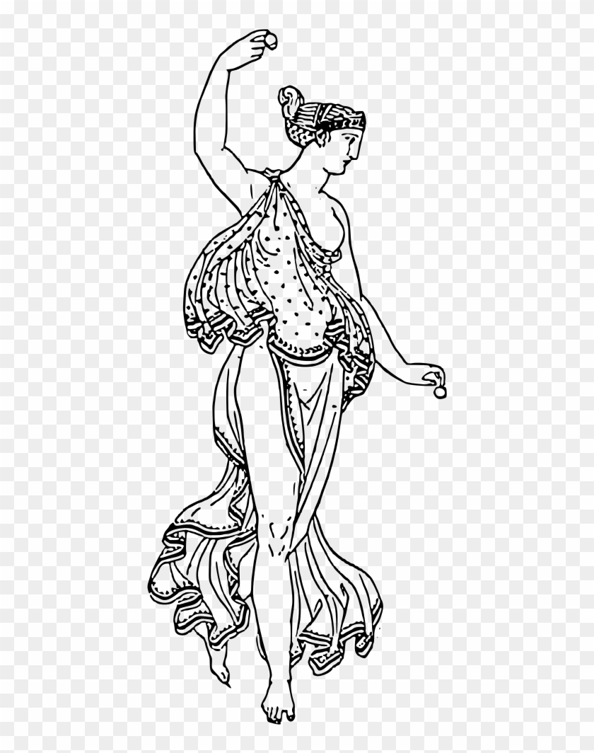 Ancient Greek Dancer - Ancient Greek Png, Transparent Png - 474x1024 ...