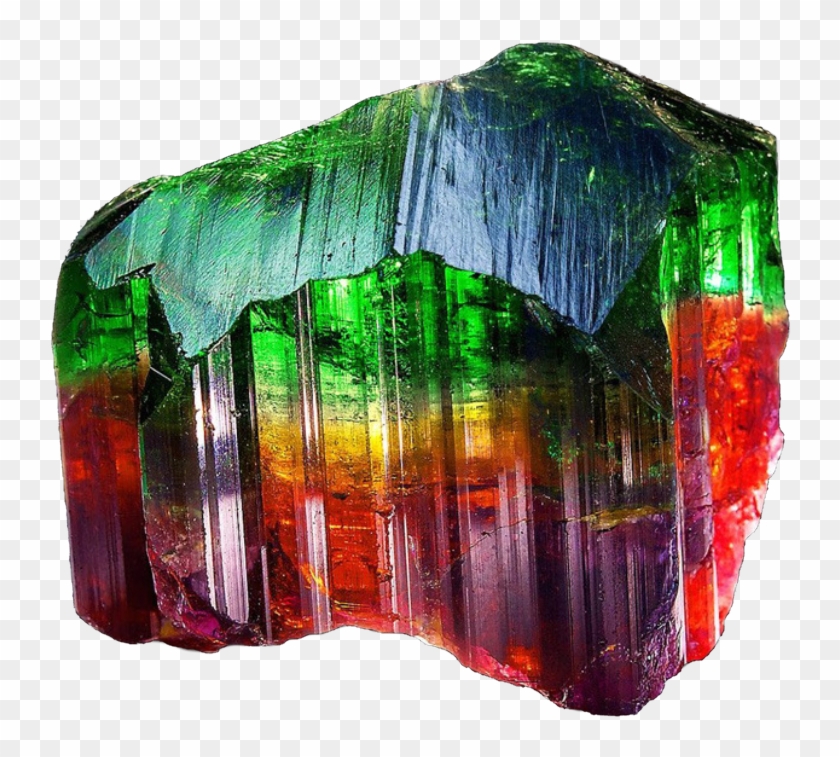 Multi-colored Tourmaline - Rainbow Tourmaline, HD Png Download ...