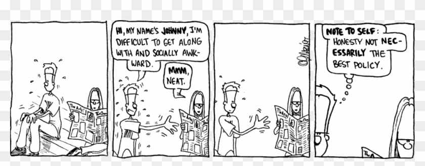 A Pause - Comic Strip About Honesty, HD Png Download - 960x331(#3635951 ...