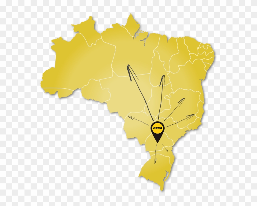 Mapa-brasil - Brazil, HD Png Download - 584x594(#3638843) - PngFind