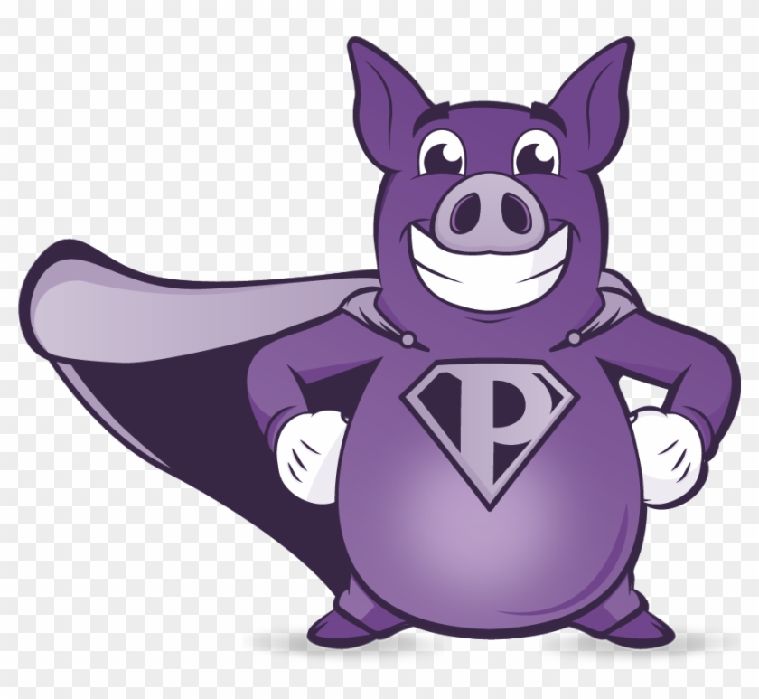 Purple Pig Takes Pride In Membership - Purple Pig Cartoon, HD Png ...