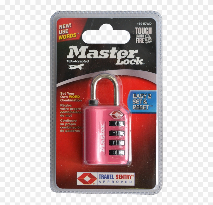 Master Lock Word Combination Lock - Tsa 4 Master Lock, HD Png Download ...